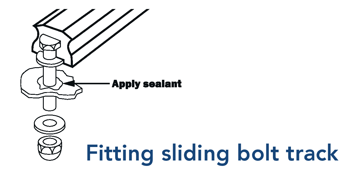 Sliding Bolt Track - Barton Marine